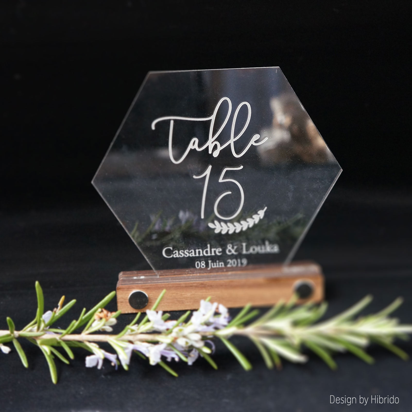 Numéros de table personnalisés - Design By Hibrido
